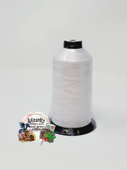 Tex 45 - Bonded Polyester Sewing String - Solid - White — Wizardry ...