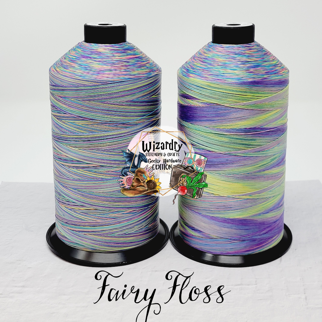 Tex 80 - Bonded Polyester Sewing String - Variegated - Fairy Floss ...