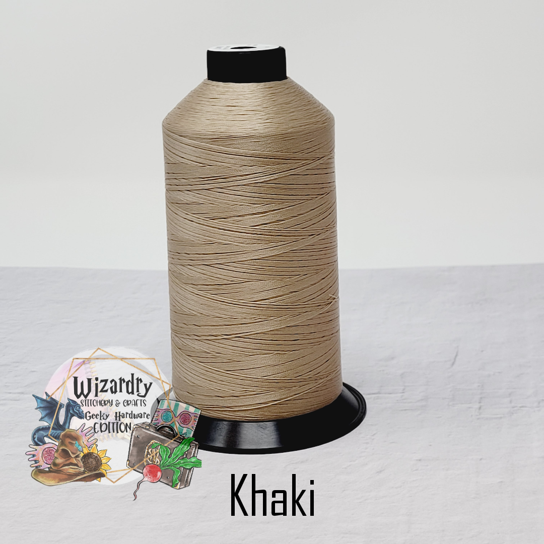 Tex 45 - Bonded Polyester Sewing String - Solid - Khaki — Wizardry ...
