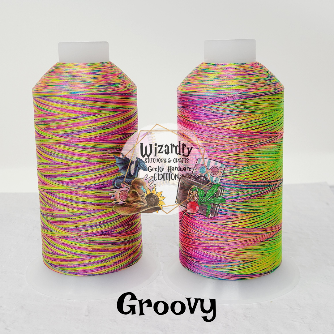 Tex 27 - Polyester Embroidery Sewing String - Variegated - Groovy ...