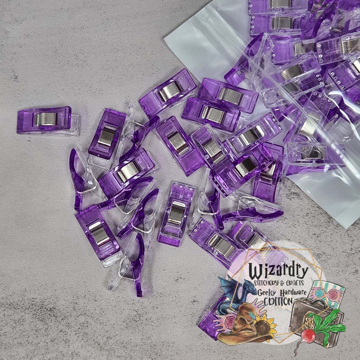 Classic Purple Clips — Wizardry Stitchery & Crafts, LLC
