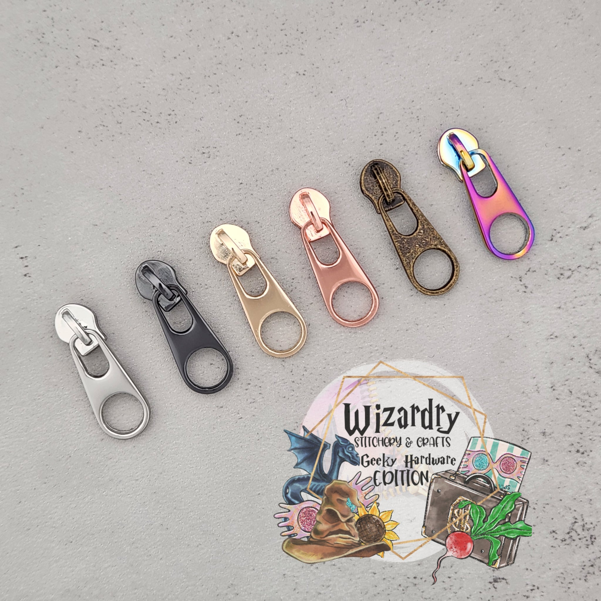 Nylon Zipper Pulls — Wizardry Stitchery & Crafts, LLC