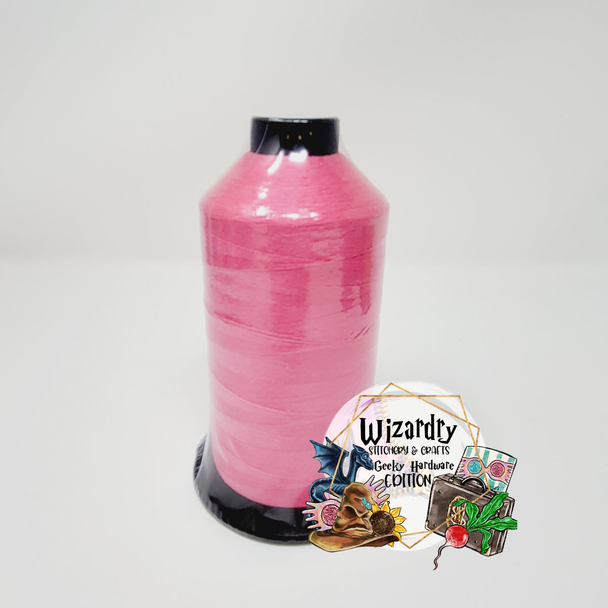 Tex 45 - Bonded Polyester Sewing String - Solid - Bubble Gum — Wizardry ...