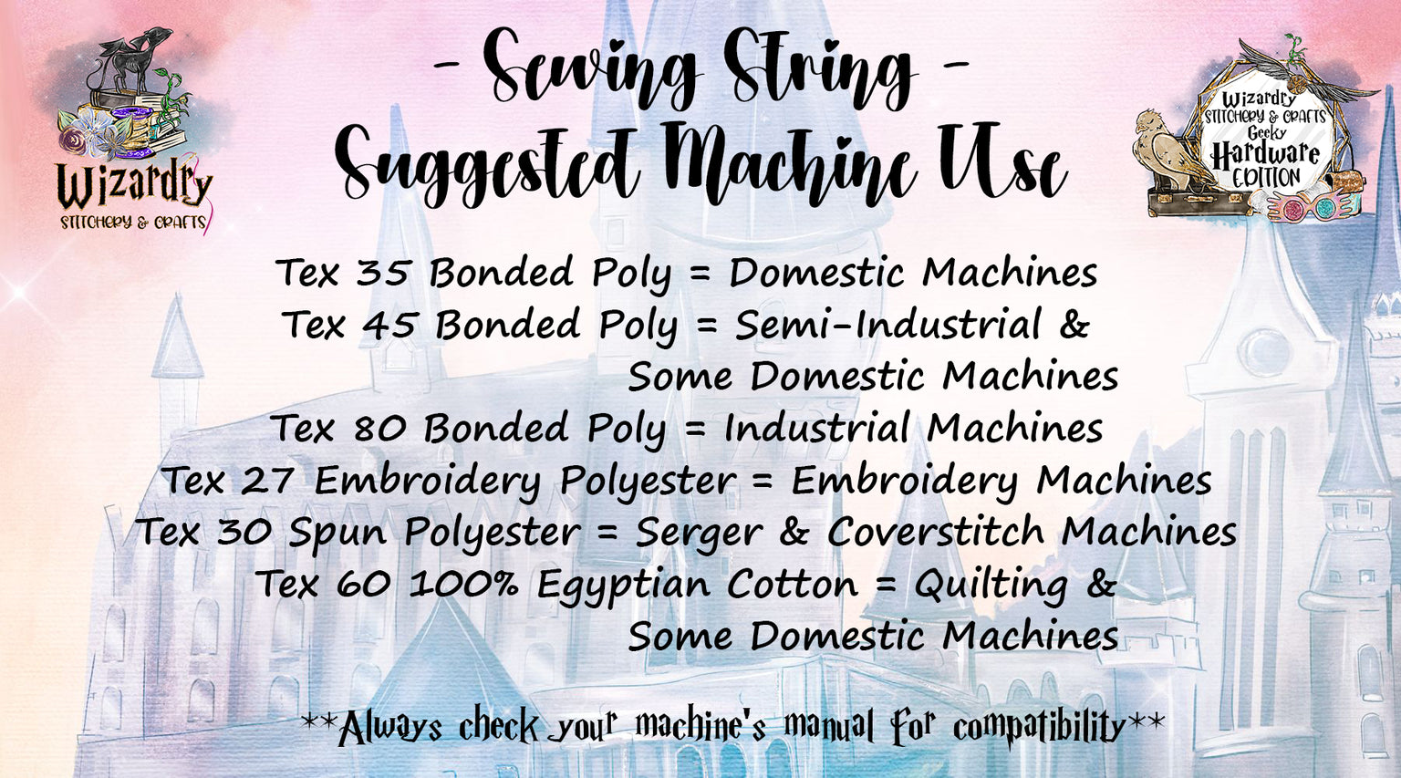 Tex 35 Sewing String — Wizardry Stitchery & Crafts, LLC