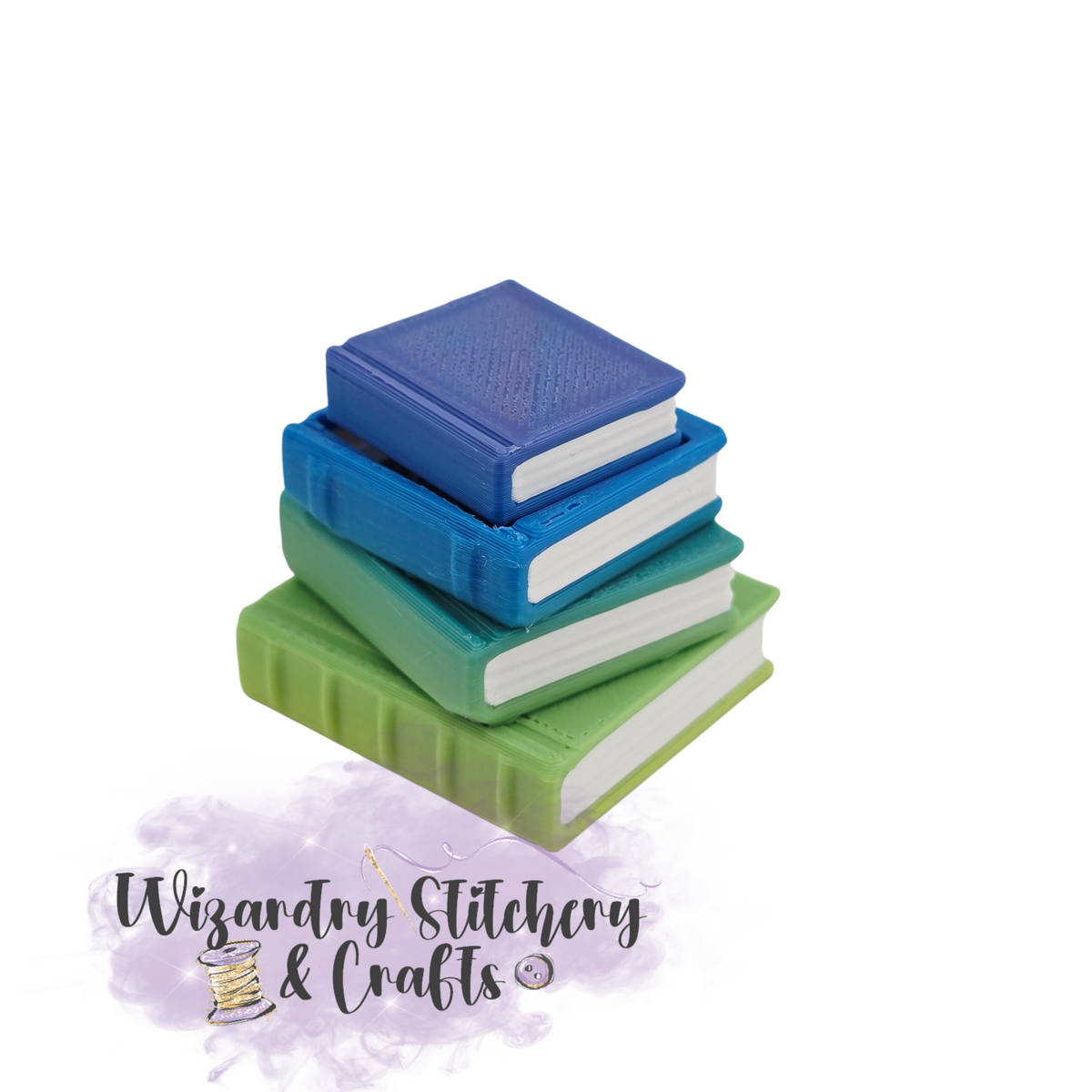 Stacked Books Fidget Clicker #2 — Wizardry Stitchery & Crafts, LLC