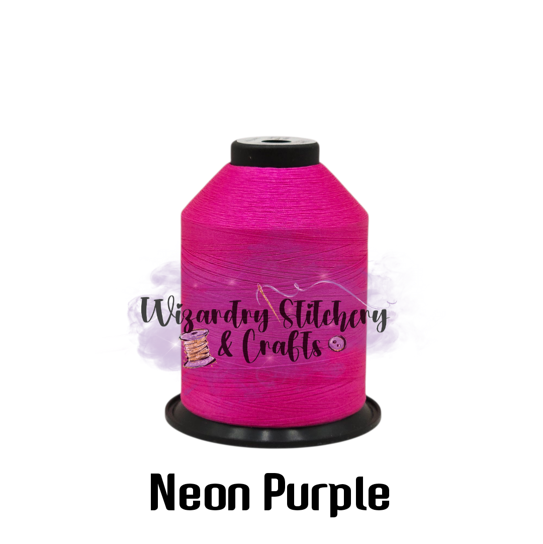 Tex 35 - Bonded Polyester Sewing String - Solid - Neon Purple ...