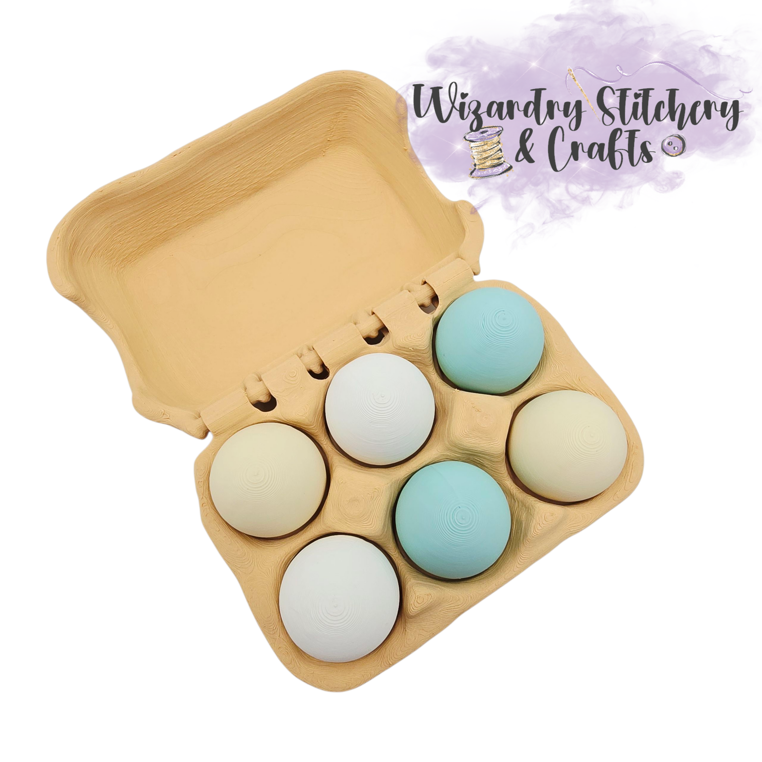 Egg Carton Fidget Clicker - Barnyard Mix Eggs — Wizardry Stitchery ...