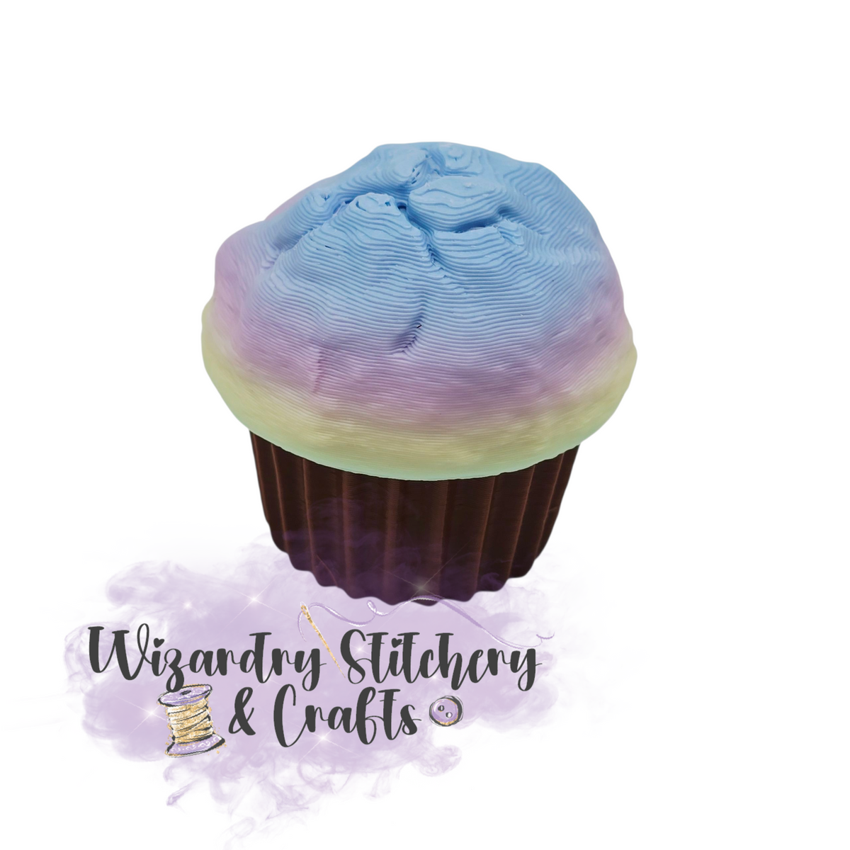 Rainbow Muffin Fidget Clicker — Wizardry Stitchery & Crafts, LLC