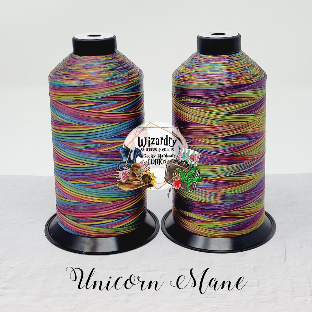 Tex 45 - Bonded Polyester Sewing String - Variegated - Unicorn Mane ...