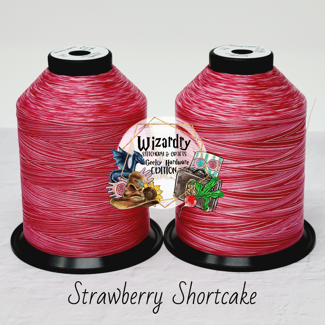 Tex 35 - Bonded Polyester Sewing String - Variegated - Strawberry Shor ...