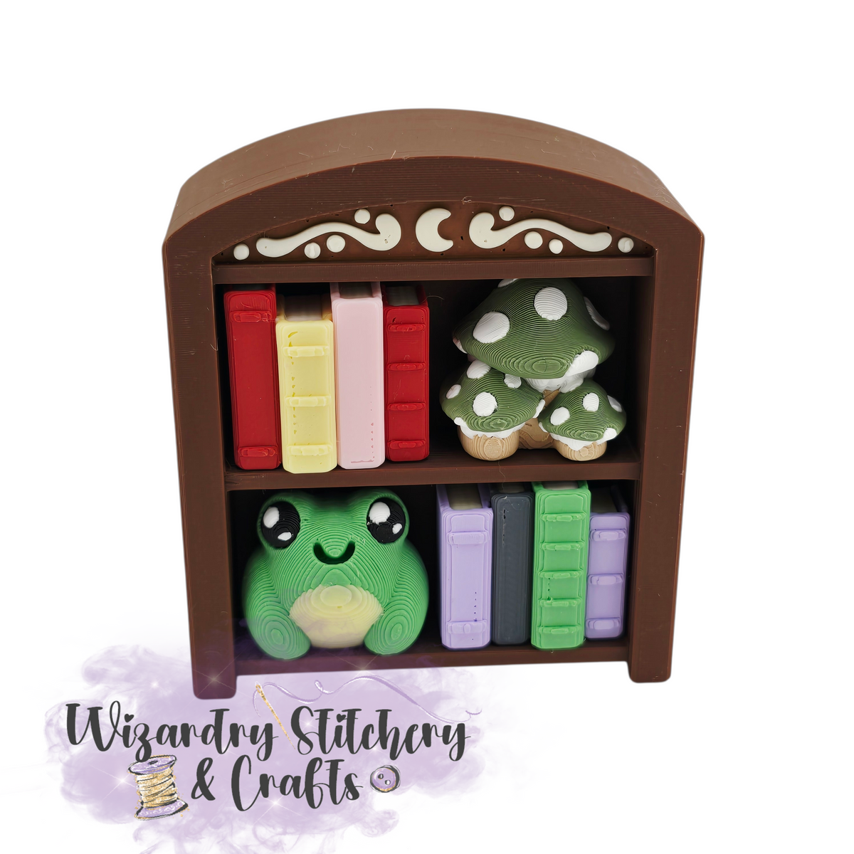 Bookshelf Fidget Clicker - Small #1 — Wizardry Stitchery & Crafts, LLC
