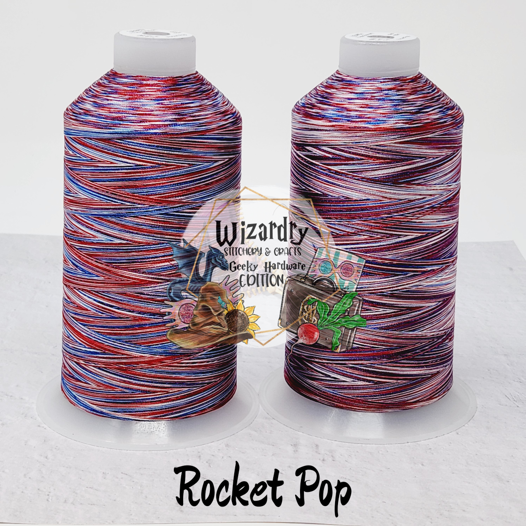 Tex 27 - Polyester Embroidery Sewing String - Variegated - Rocket Pop ...