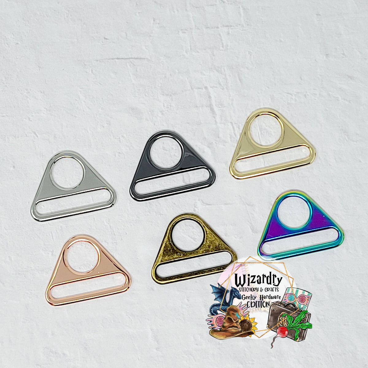 1 1/2" "Bag-muda Triangle" Connector (Single) — Wizardry Stitchery ...
