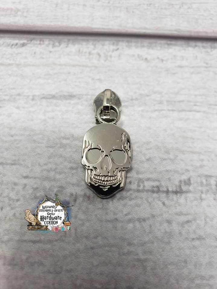 Skull #5 Nylon Zipper Pulls — Wizardry Stitchery & Crafts